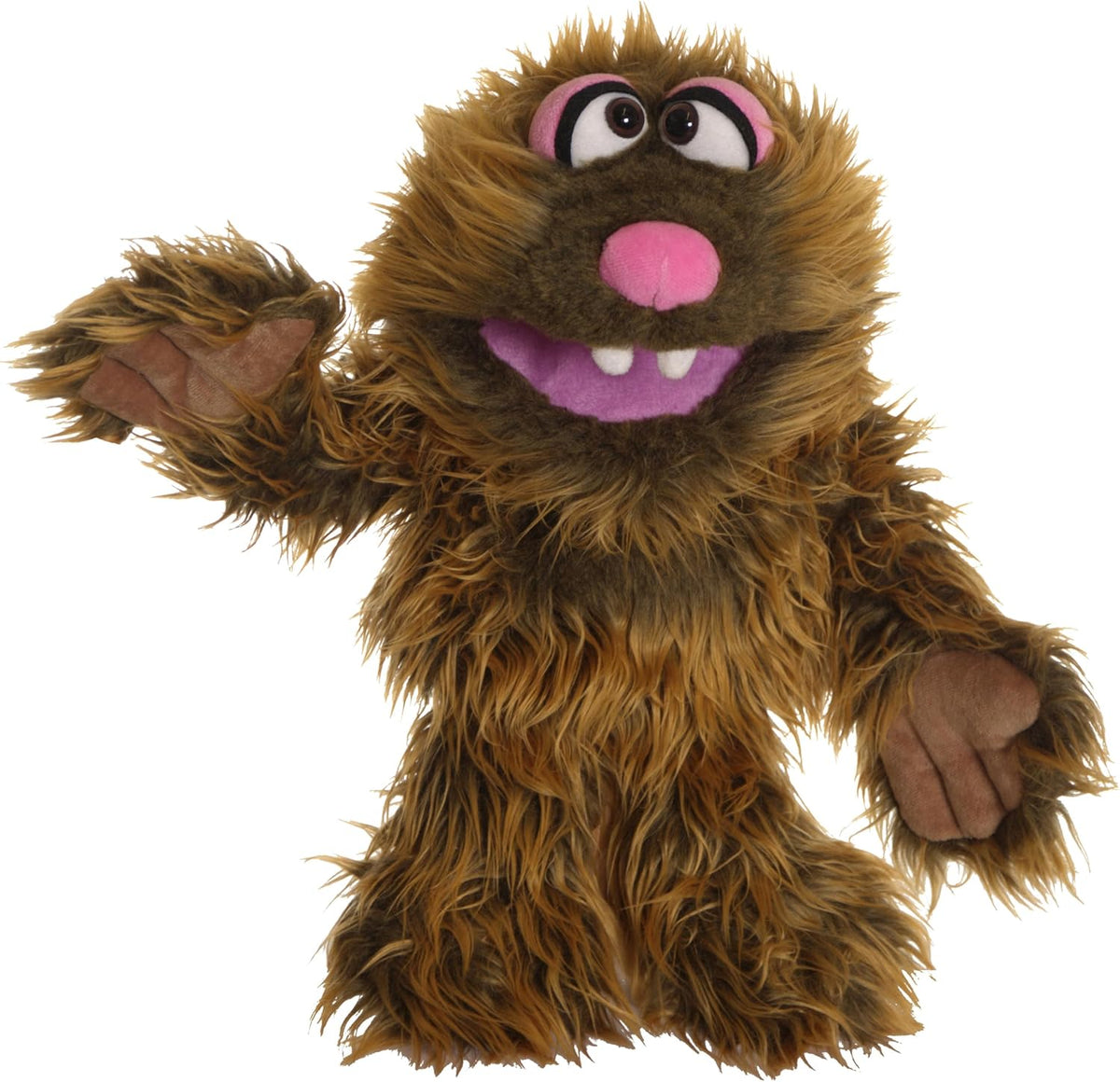 Living Puppets Fran 12-Inch Plush Friendly Brown Monster Hand Puppet ...