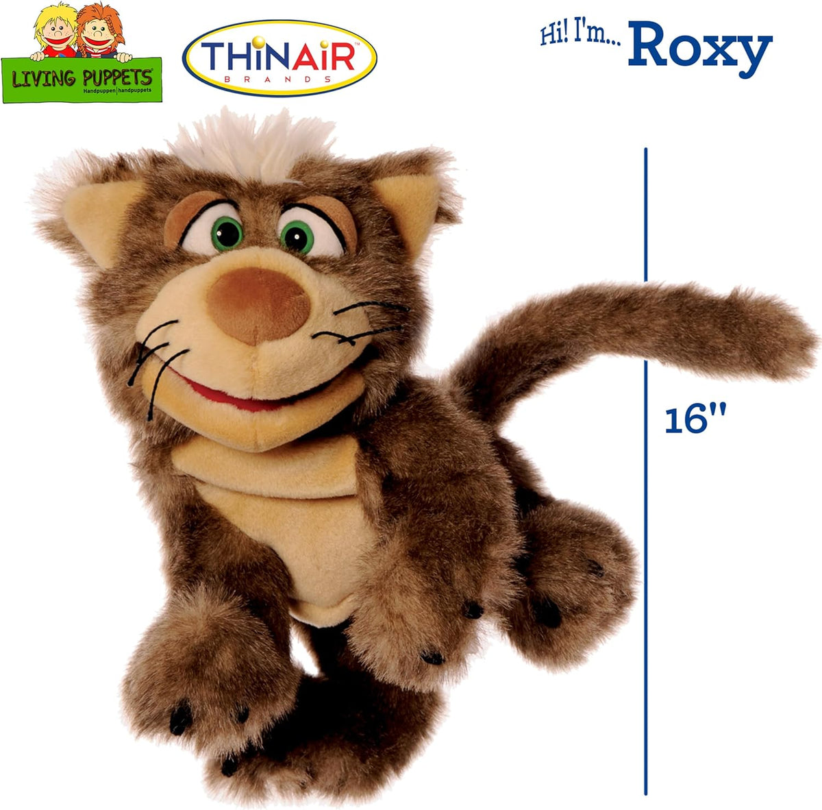 Living Puppets Roxy 16-Inch Kitty Cat Hand Puppet – Puppets On the Pier